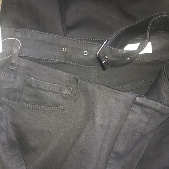ASOS | Pants & Jumpsuits | Asos Black Pants With Built In Belt | Poshmark